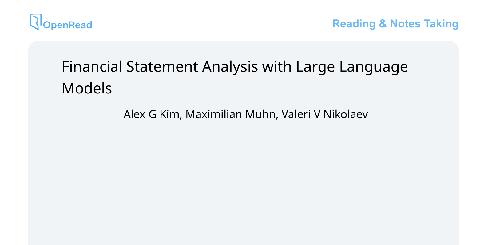 Financial Statement Analysis with Large Language Models