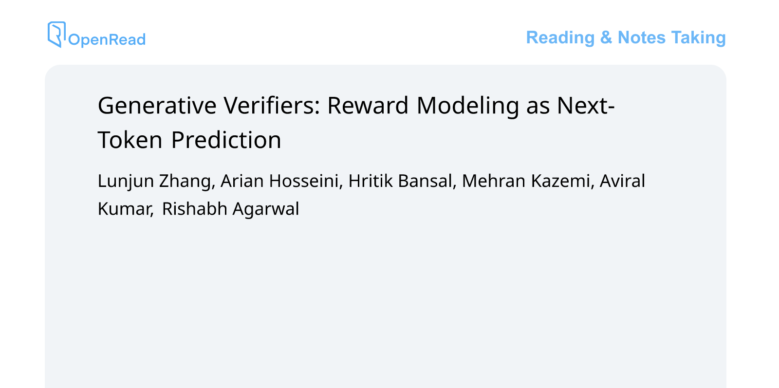 Generative Verifiers: Reward Modeling as Next-Token Prediction