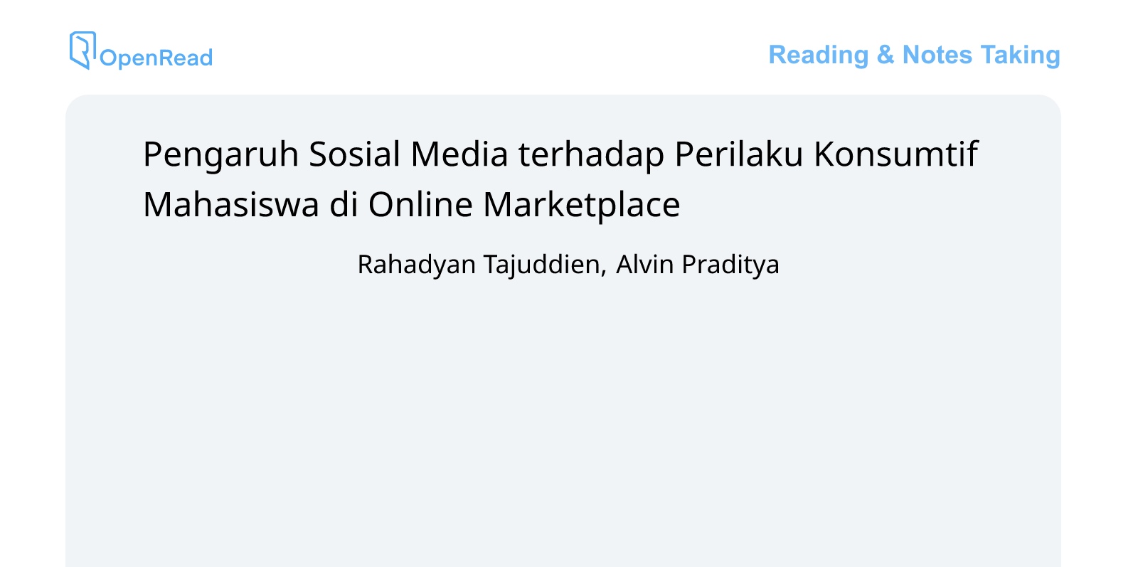 Pengaruh Sosial Media terhadap Perilaku Konsumtif Mahasiswa di Online Marketplace