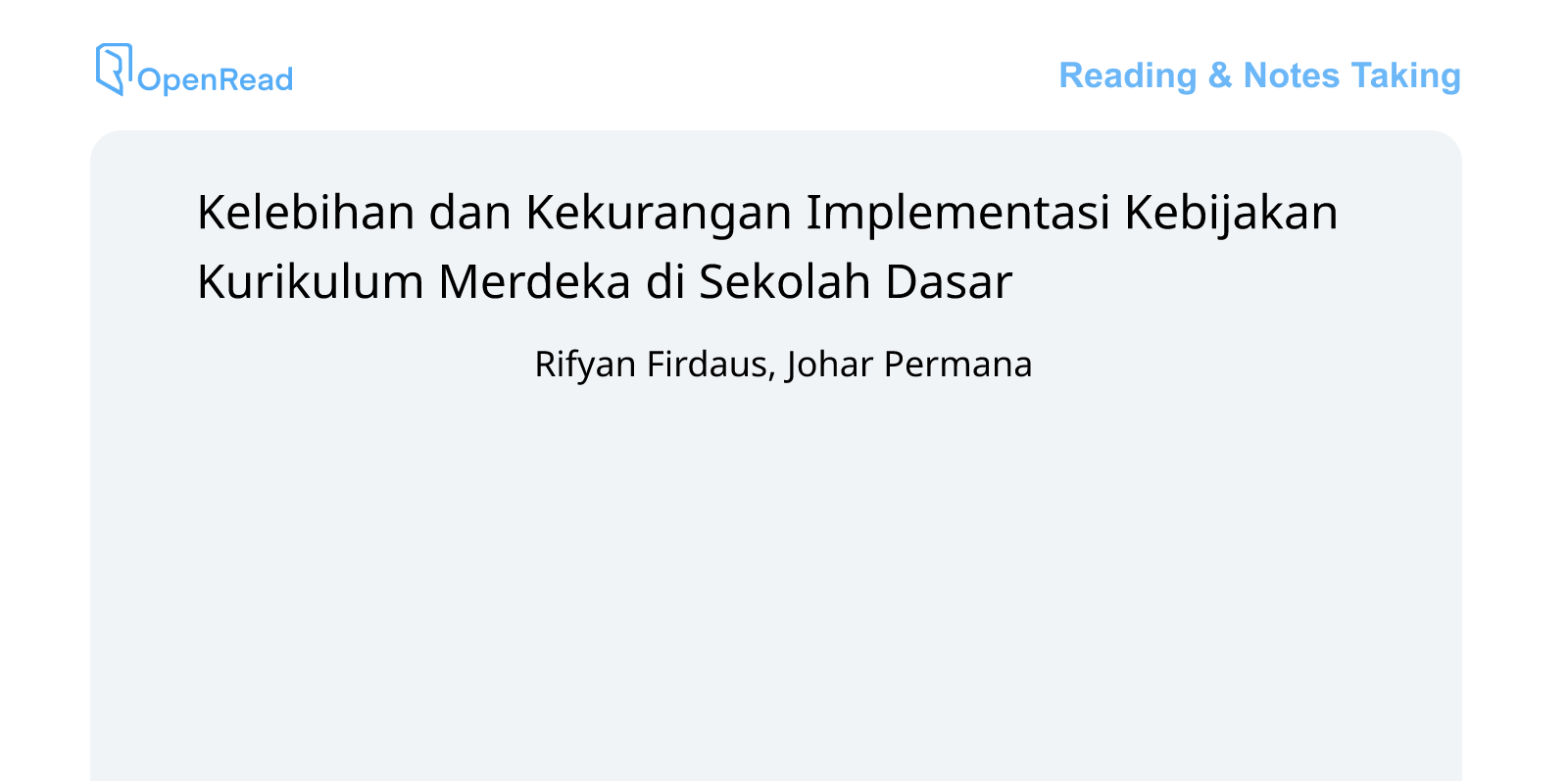 Kelebihan dan Kekurangan Implementasi Kebijakan Kurikulum Merdeka di Sekolah Dasar