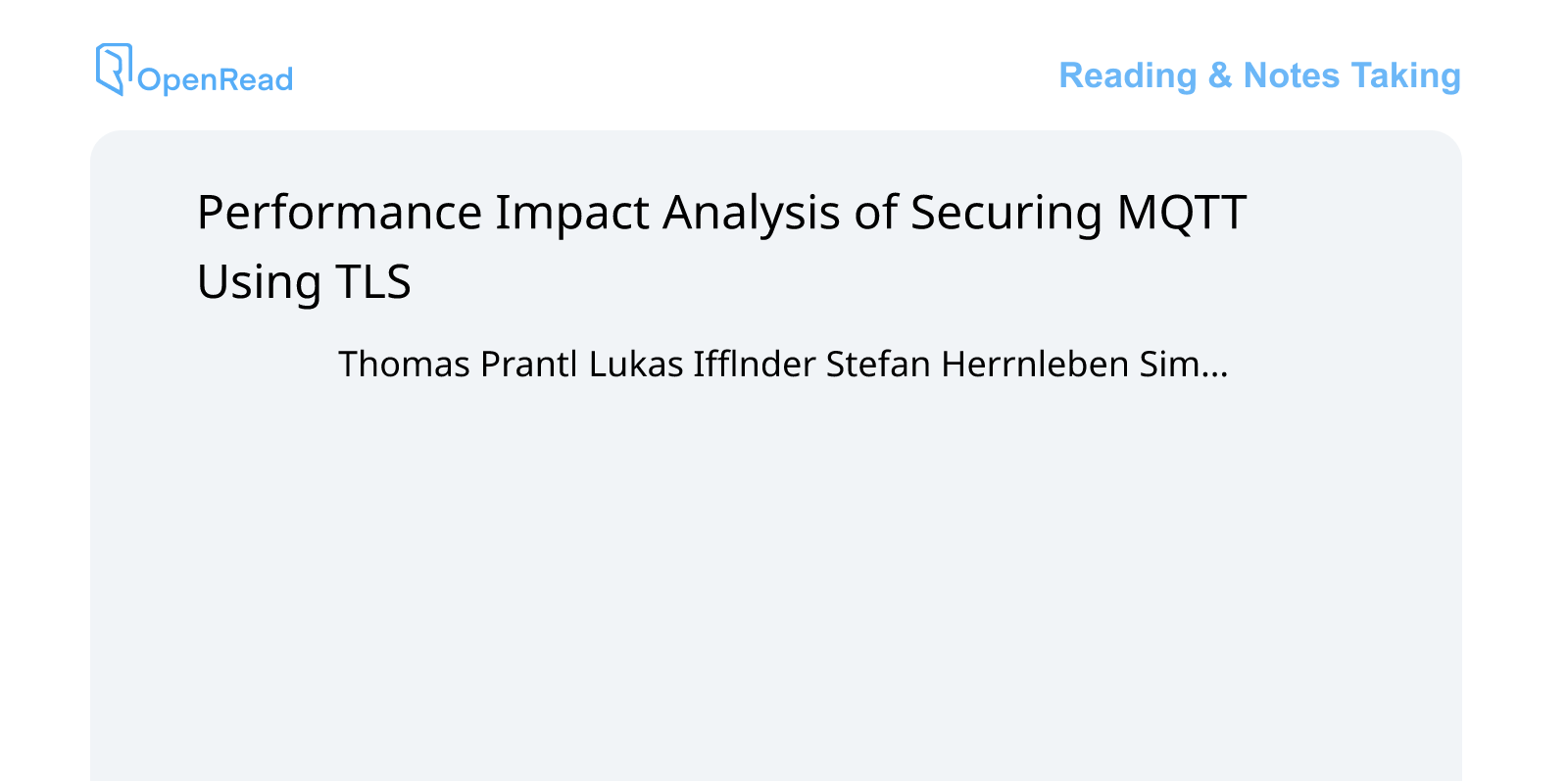 Performance Impact Analysis of Securing MQTT Using TLS