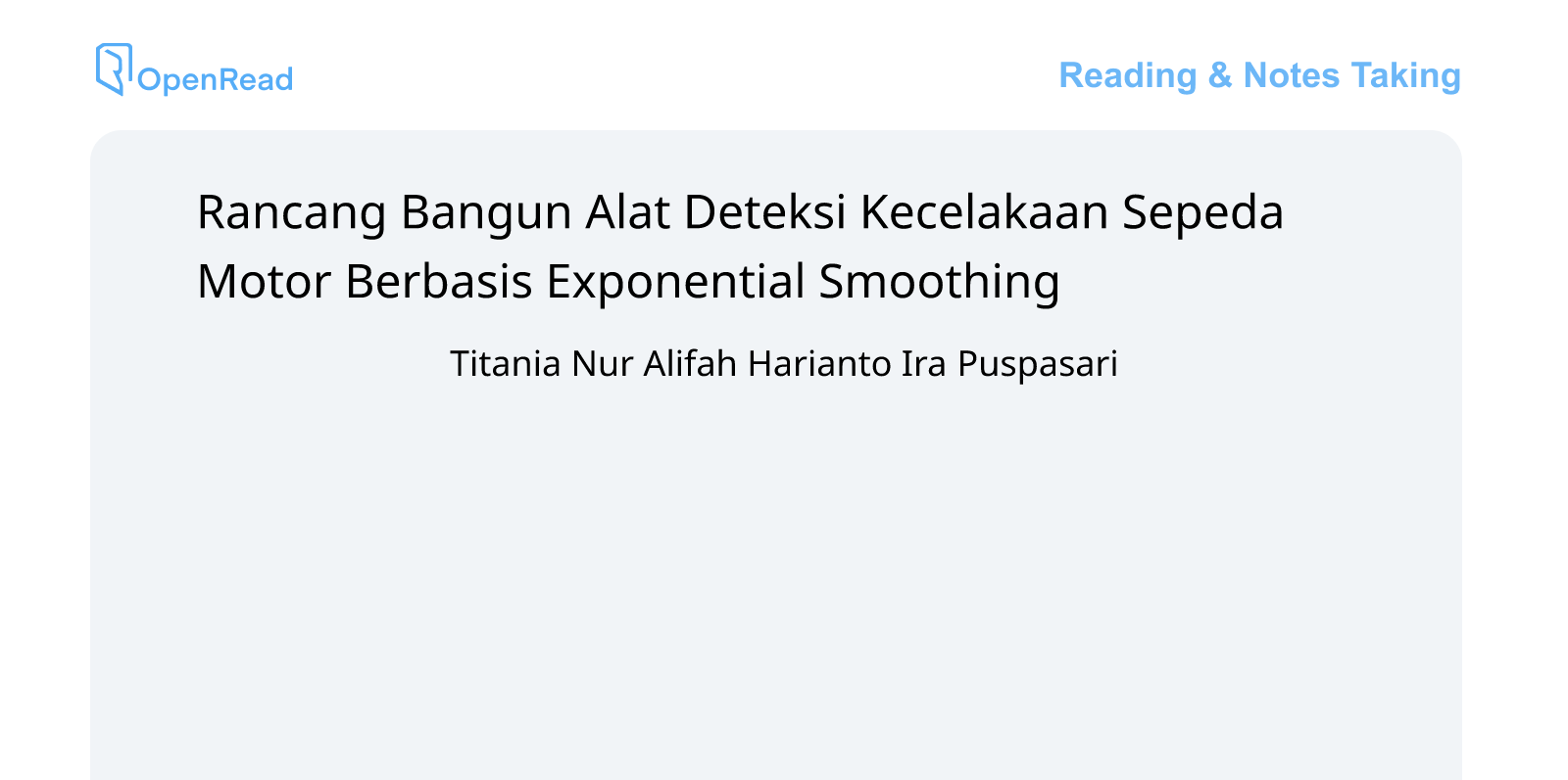 Rancang Bangun Alat Deteksi Kecelakaan Sepeda Motor Berbasis ...
