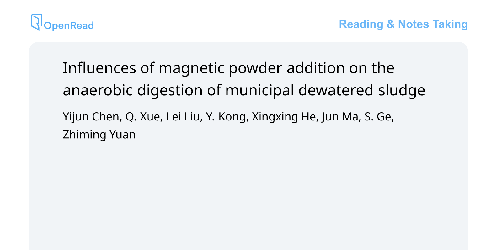 Influences of magnetic powder addition on the anaerobic digestion of ...
