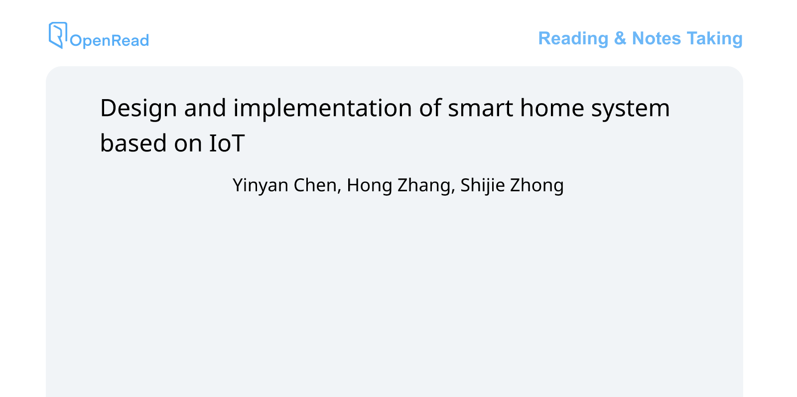 Design and implementation of smart home system based on IoT