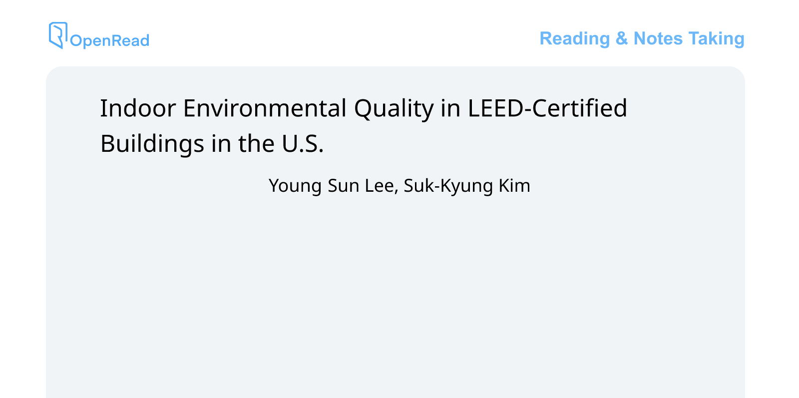 Indoor Environmental Quality in LEED-Certified Buildings in the U.S.