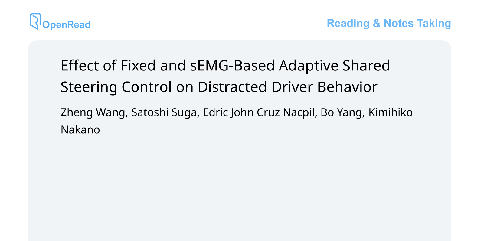 Effect of Fixed and sEMG-Based Adaptive Shared Steering Control on ...