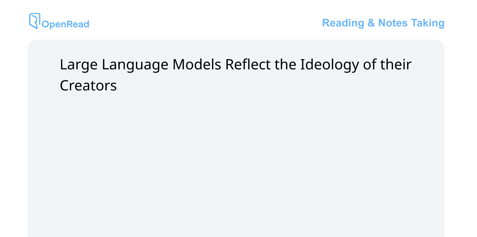 Large Language Models Reflect the Ideology of their Creators