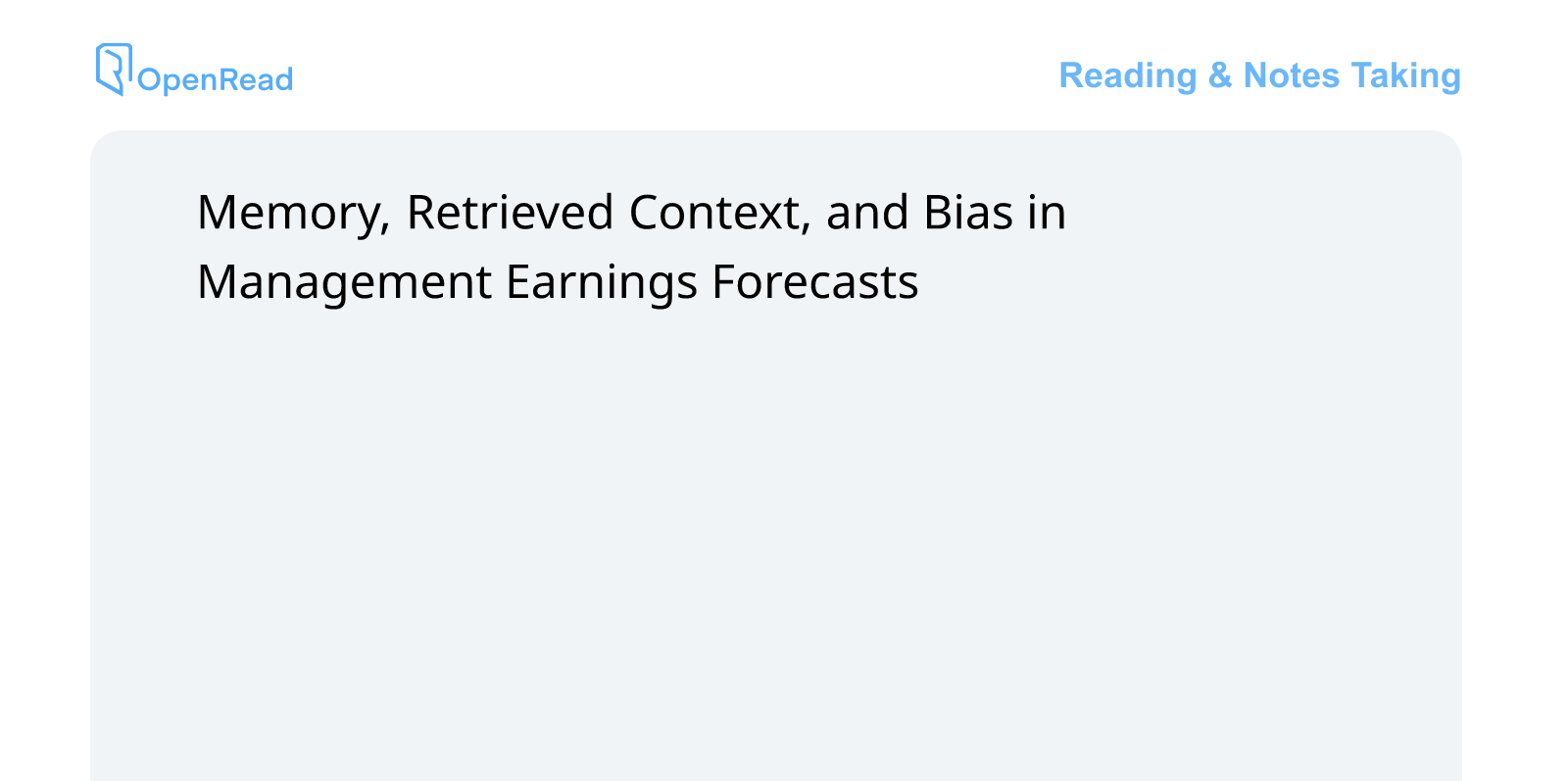 Memory, Retrieved Context, and Bias in Management Earnings Forecasts